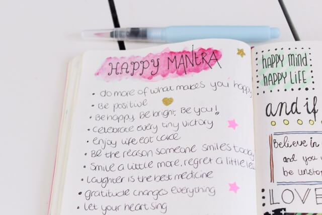 Happy spreads in mijn bullet journal | My Lovely Notebook