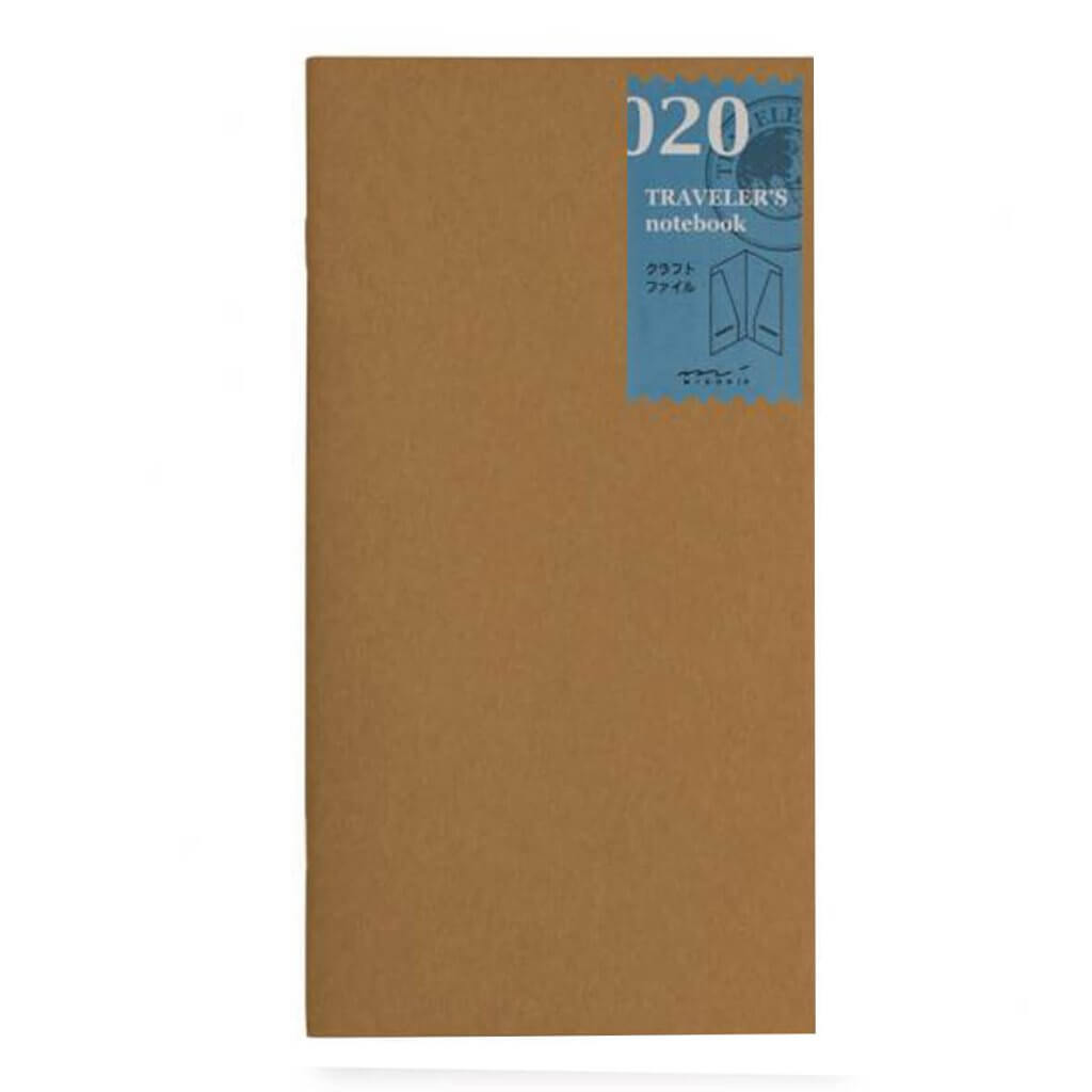 Midori Traveler's Notebook navulling kraft file 020