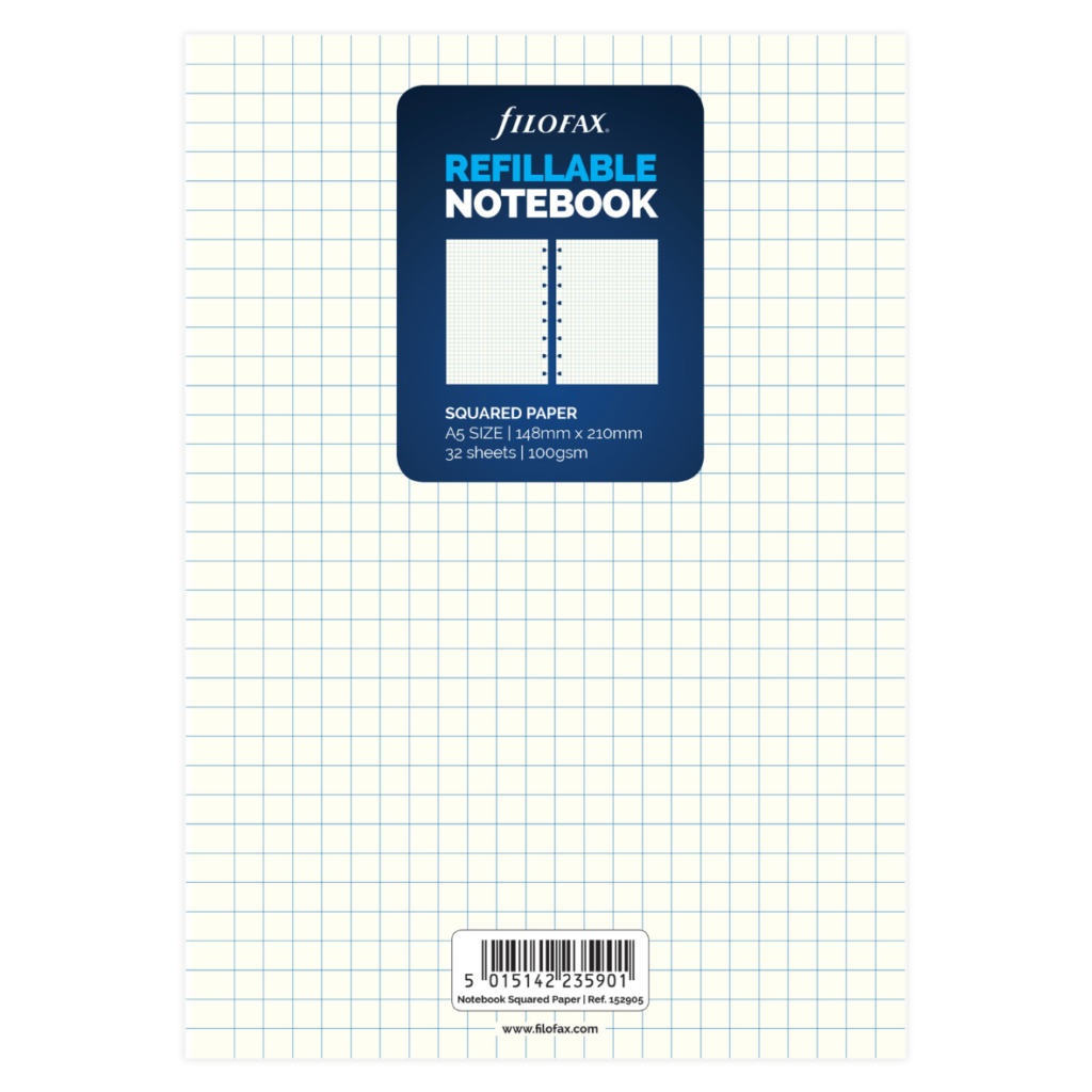 Filofax navullingen notitieboek A5 ruitjes | My Lovely Notebook