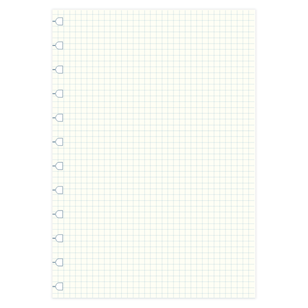 Filofax navullingen ruitjes A4 - My Lovely Notebook