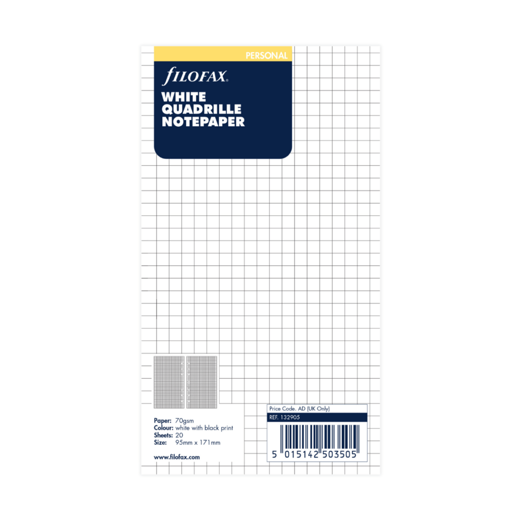 Filofax navulling organizer Personal ruitjes | My Lovely Notebook