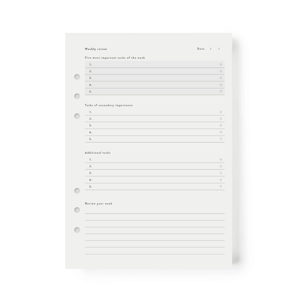 Daily Goal Setter Agenda navulling | My Lovely Notebook