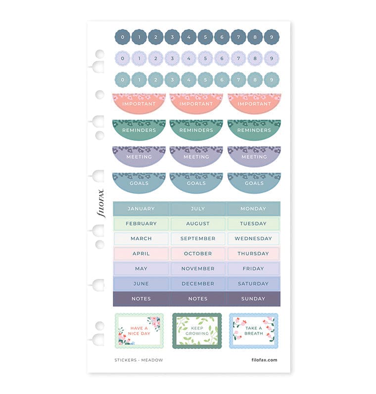 Filofax Stickers Meadow | My Lovely Notebook