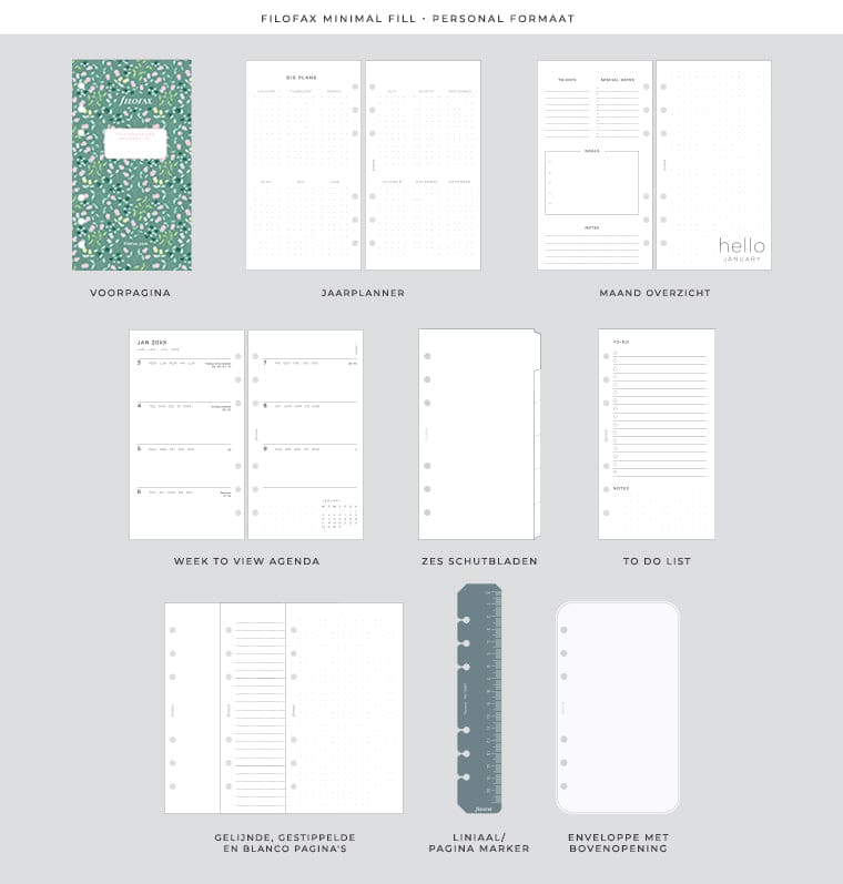 Filofax Organizer Personal Meadow